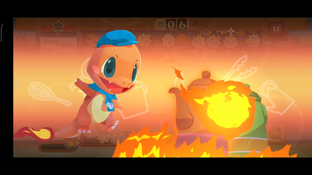 Pokémon Café Mix/Pokémon Café ReMix - Charmander ヒトカゲ Skill - YouTube
