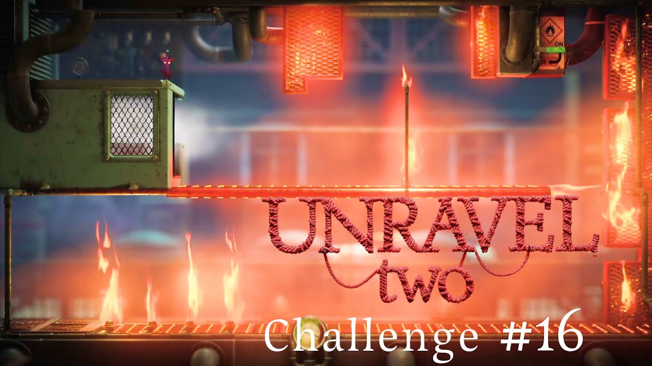 Unravel Two | Gameplay Challenge #16 | Tilted | Bonus Level Walkthrough ...