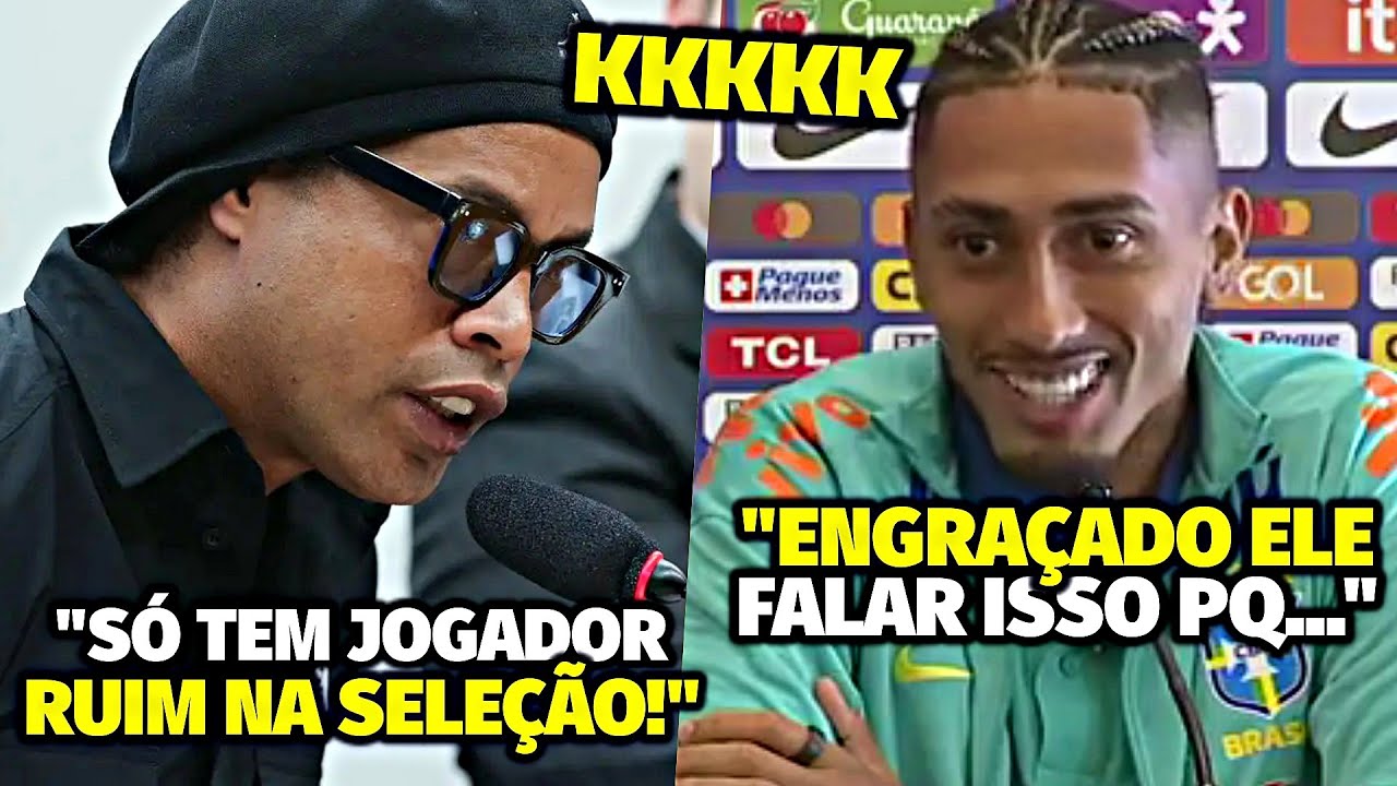 OLHA A RESPOSTA RAPHINHA PARA RONALDINHO GAÚCHO APÓS "ABANDONAR" A ...