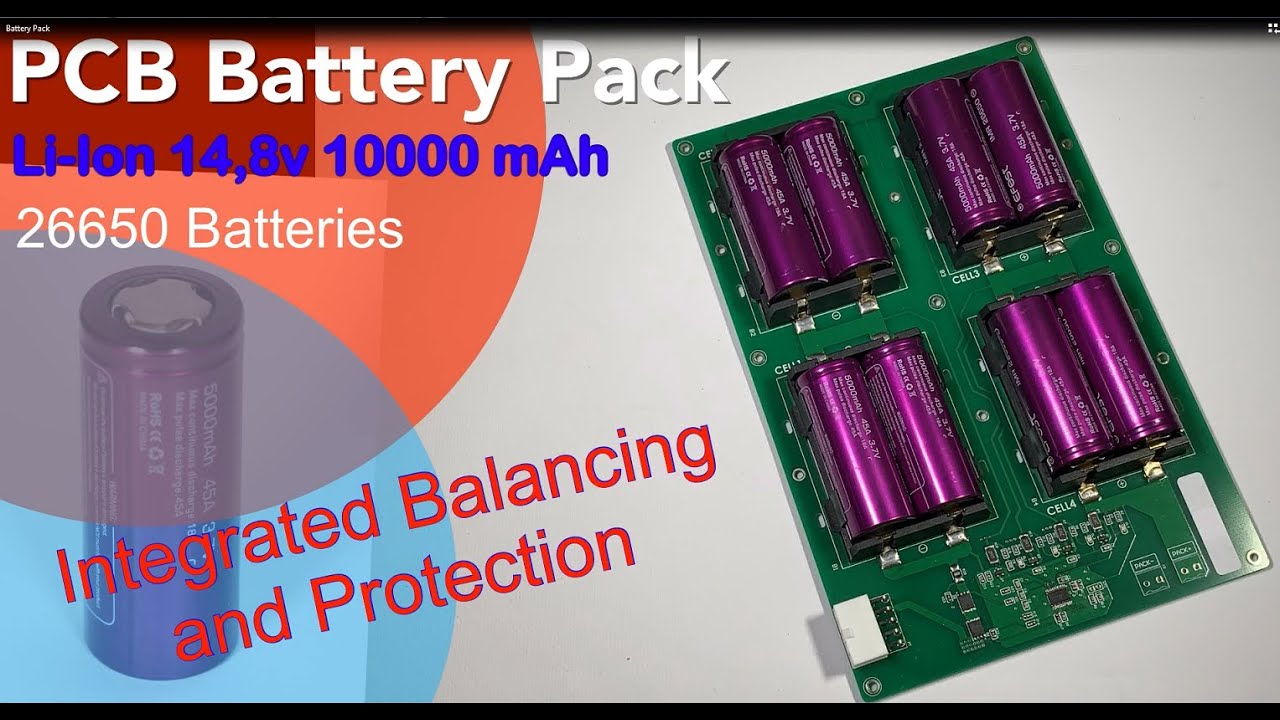 Battery Pack on Printed Circuit Board - YouTube