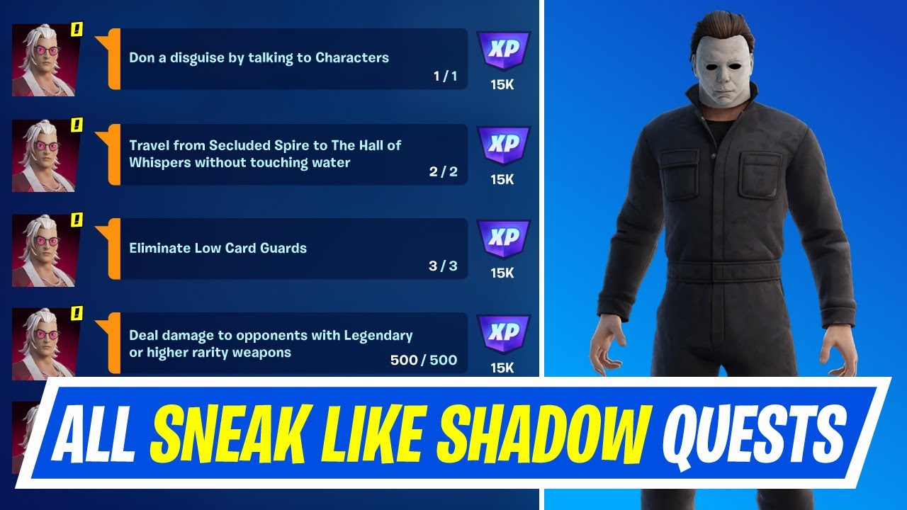Fortnite Complete Fortnitemares Quests (Part 6) - How to EASILY Complete Sneak Like Shadow ...