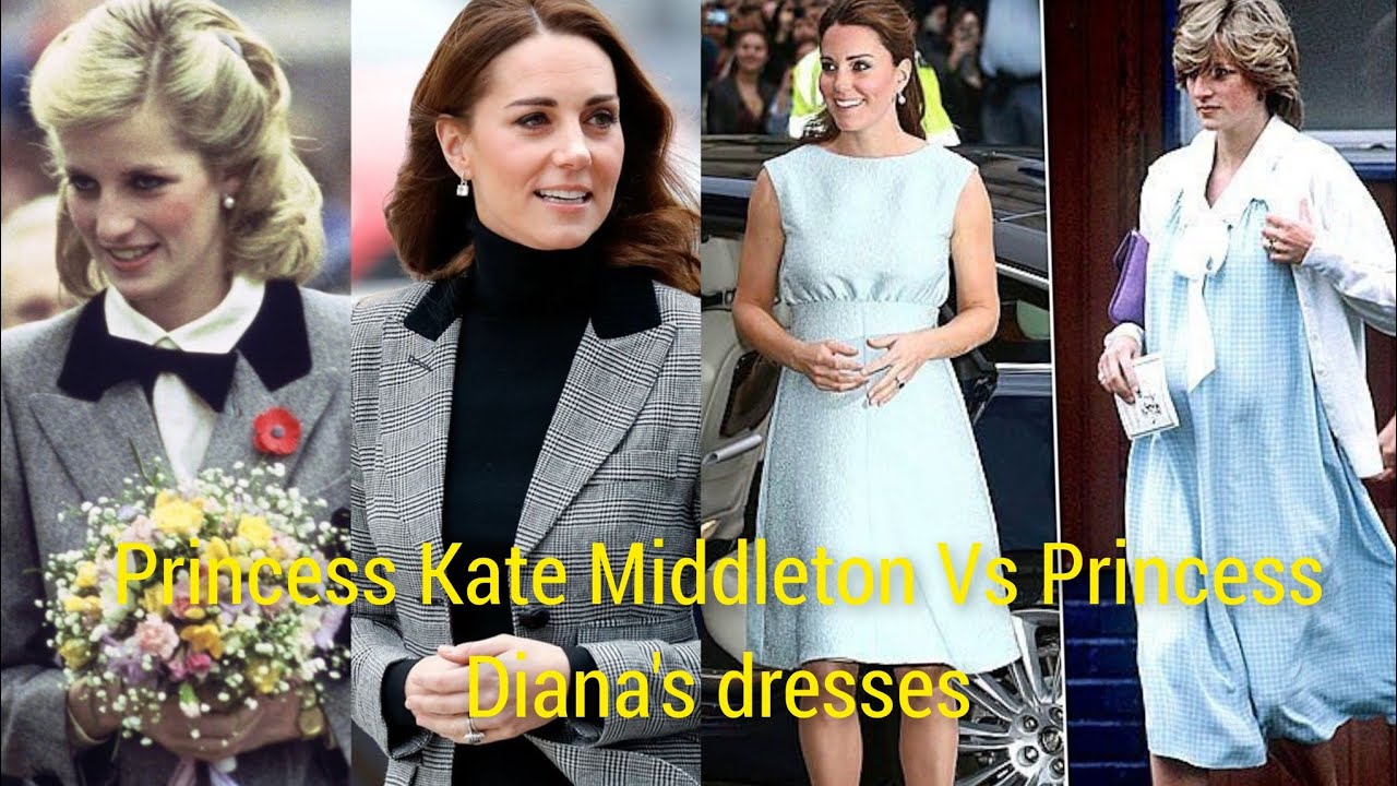 Gorgeous Princess Kate Middleton Vs Princess Diana's Dress similarities ...