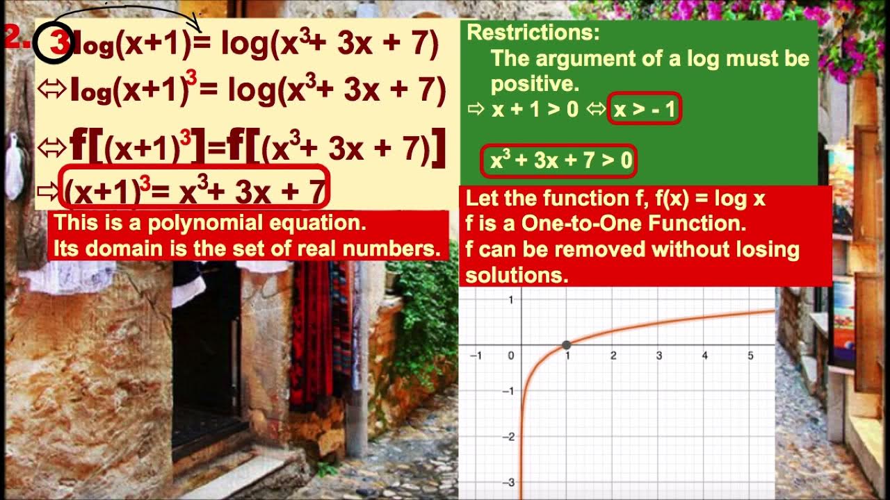 Logarithmic Equations - YouTube