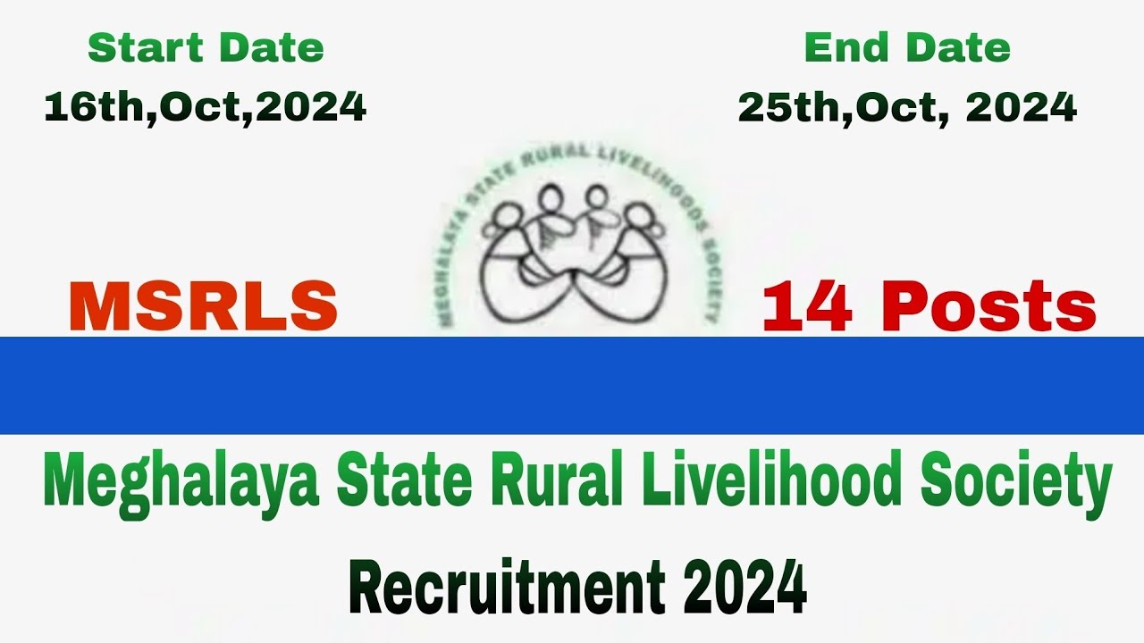 MSRLS Recruitment 2024 // Young Professional Vacancy [ 14 Posts ] - YouTube