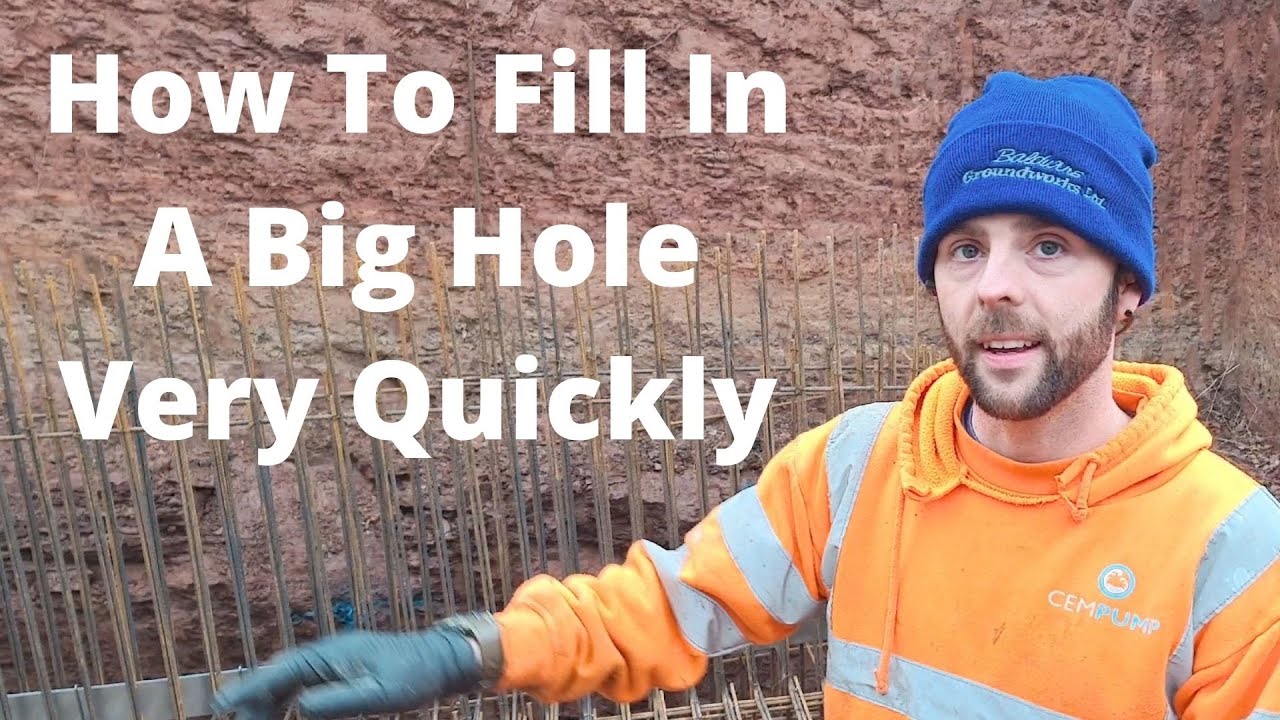 How To Fill In A Big Hole Very Quickly 😂😂😂 - YouTube