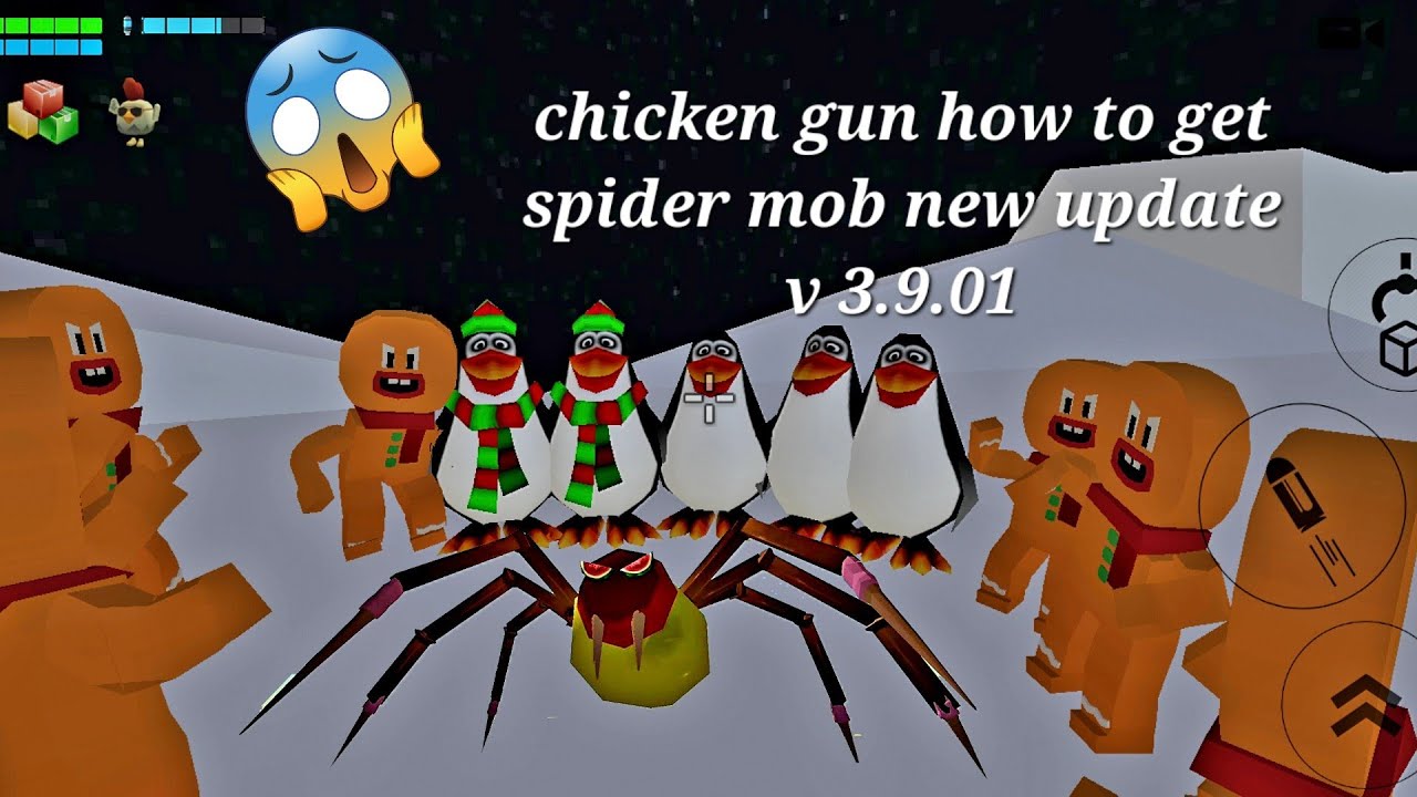chicken gun how to get secret weird spider mob new update v 3.9.01 ...