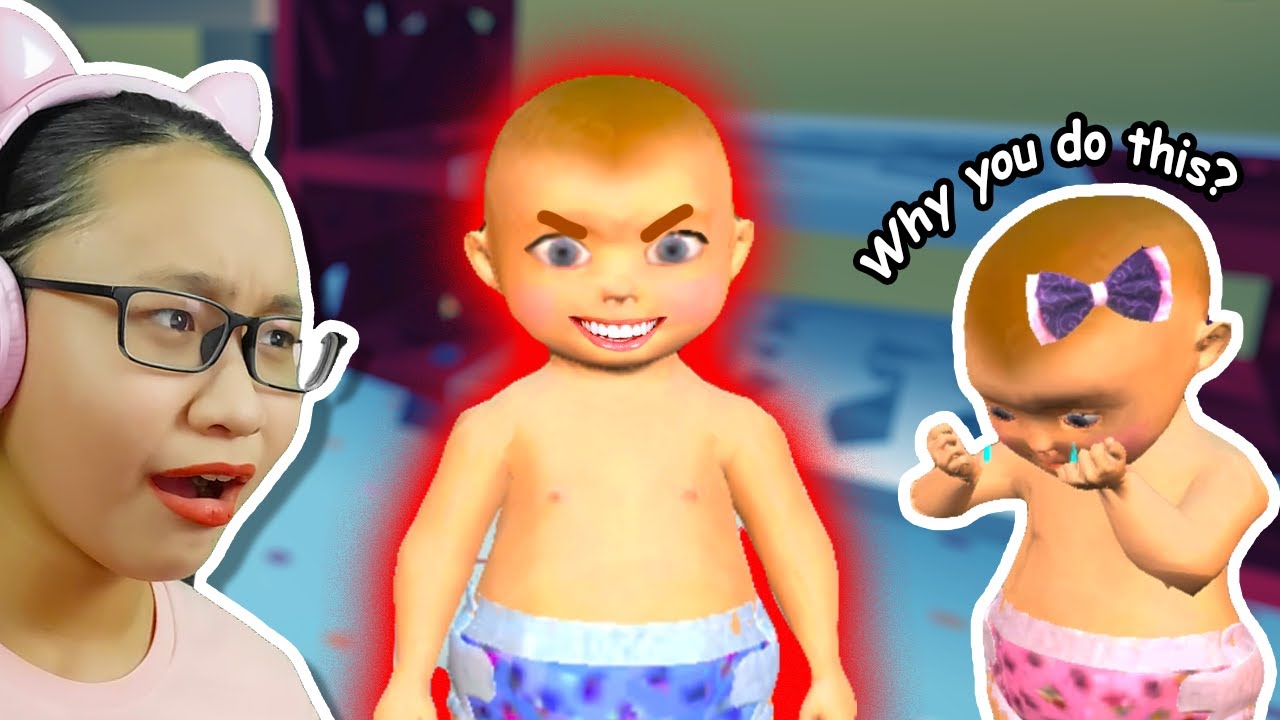 I'm an evil Baby Twin!!! - Virtual Mother New Baby Twins - YouTube