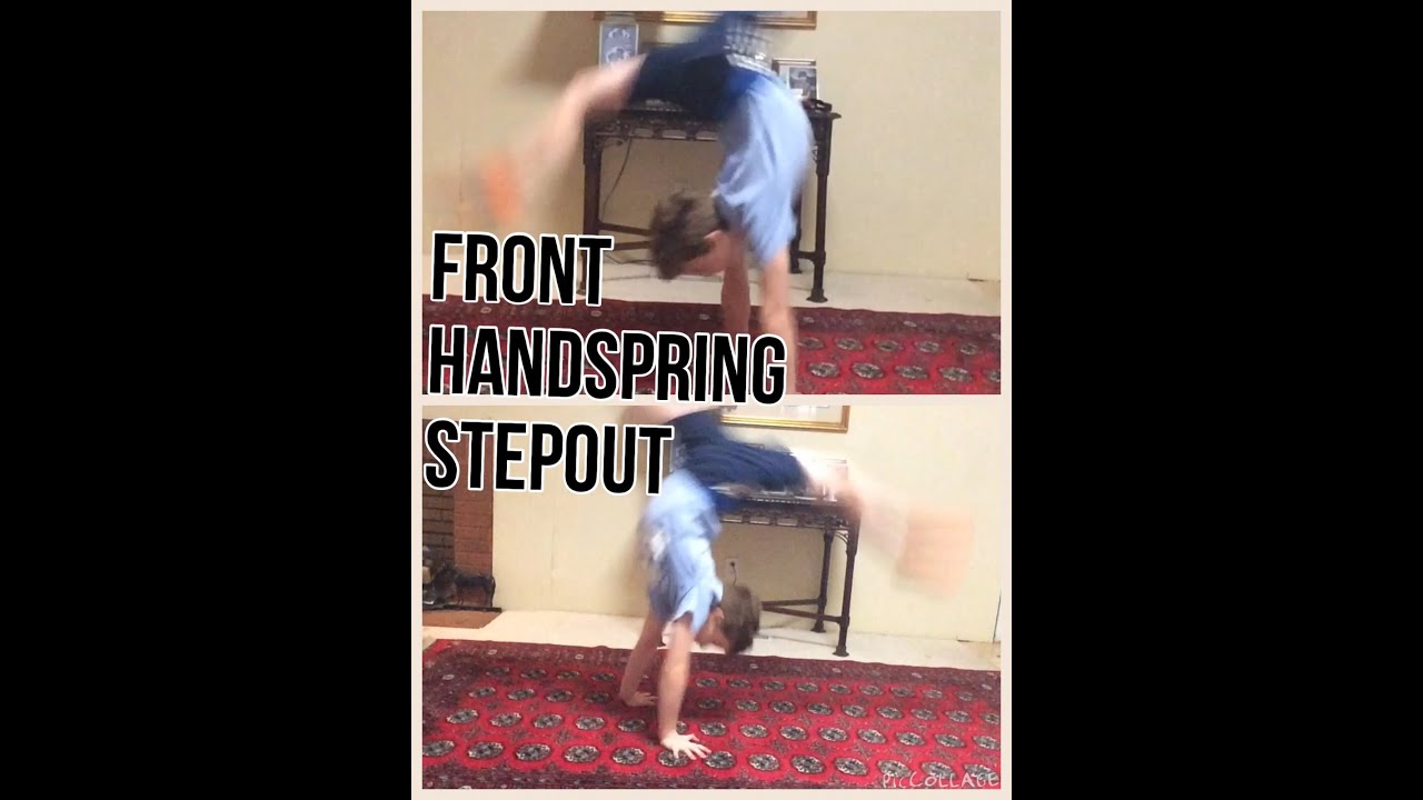 How to do a Front Handspring Stepout - YouTube