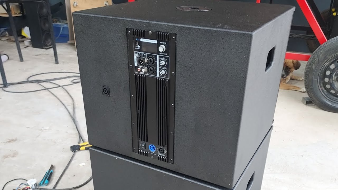 ใส่ดอกตู้เบส15นิ้วมีแอมป์ในตัว ดอกka22 sc.design LC-15+ - YouTube