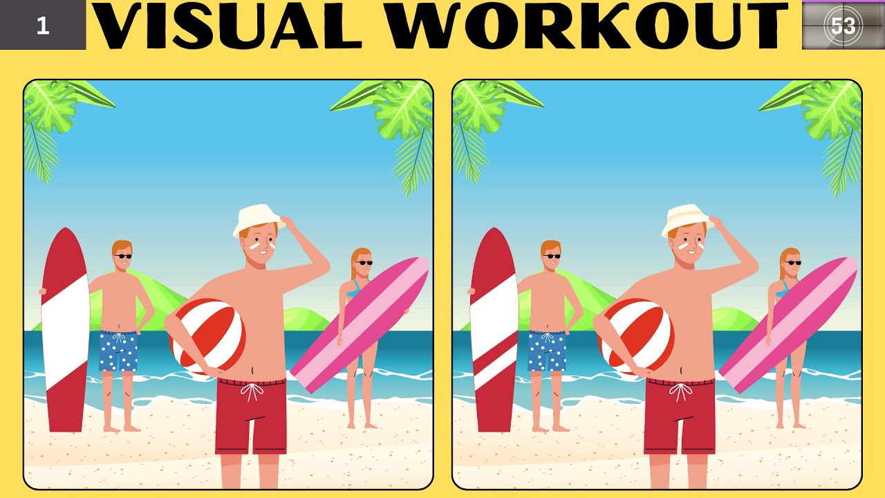 VISUAL WORKOUT, SPOT THE DIFFERENCE - YouTube