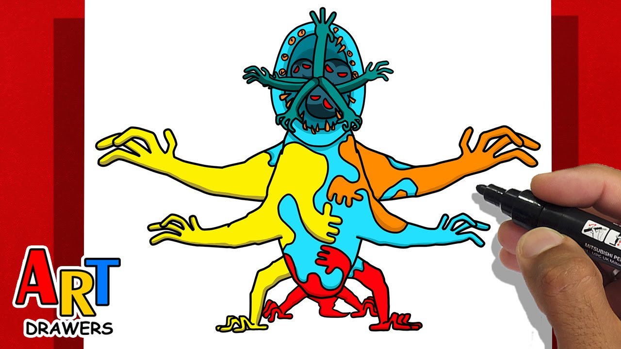 How To Draw DOEY MONSTER - Poppy Playtime - YouTube