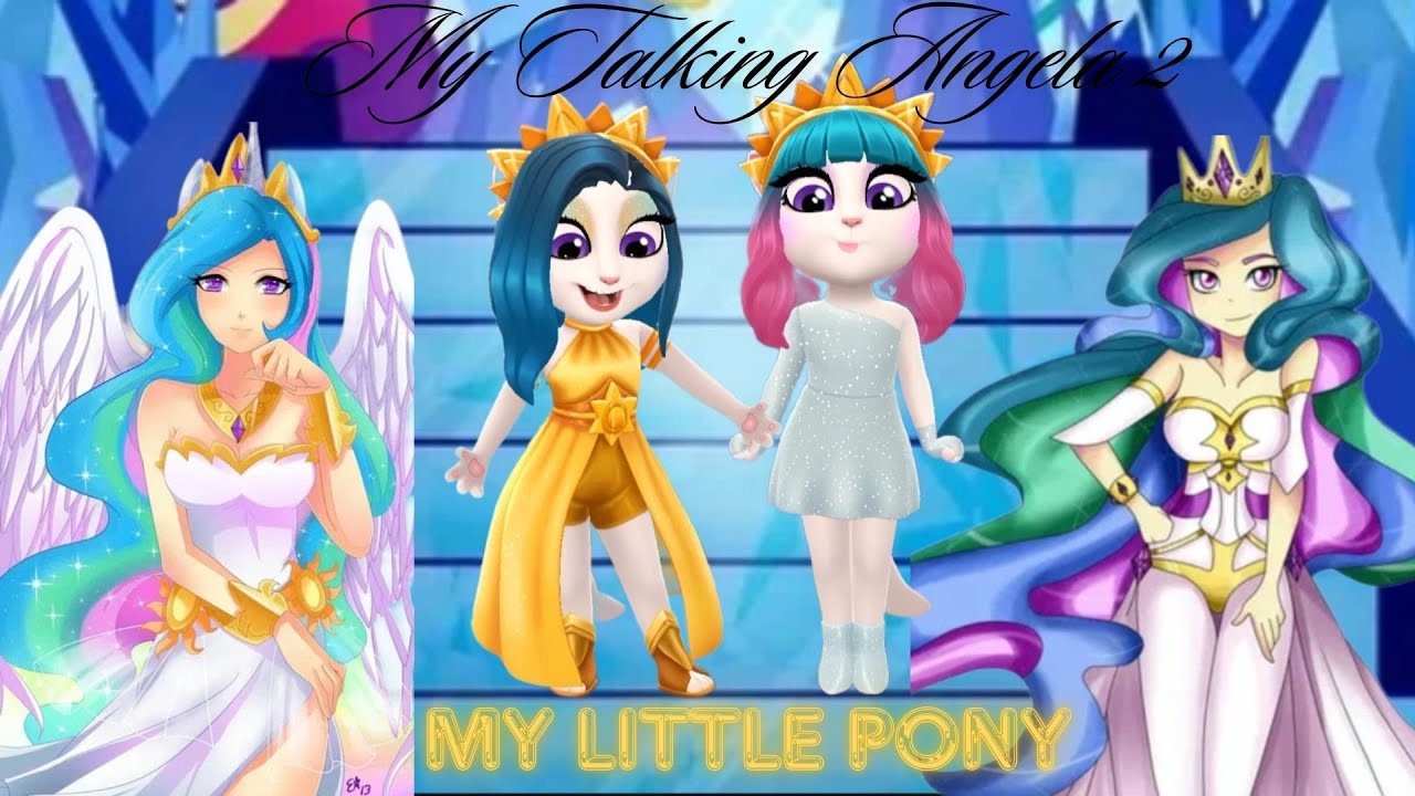 My Talking Angela 2 vs My Little Pony | Princess Celestia 🥰 New Update ...