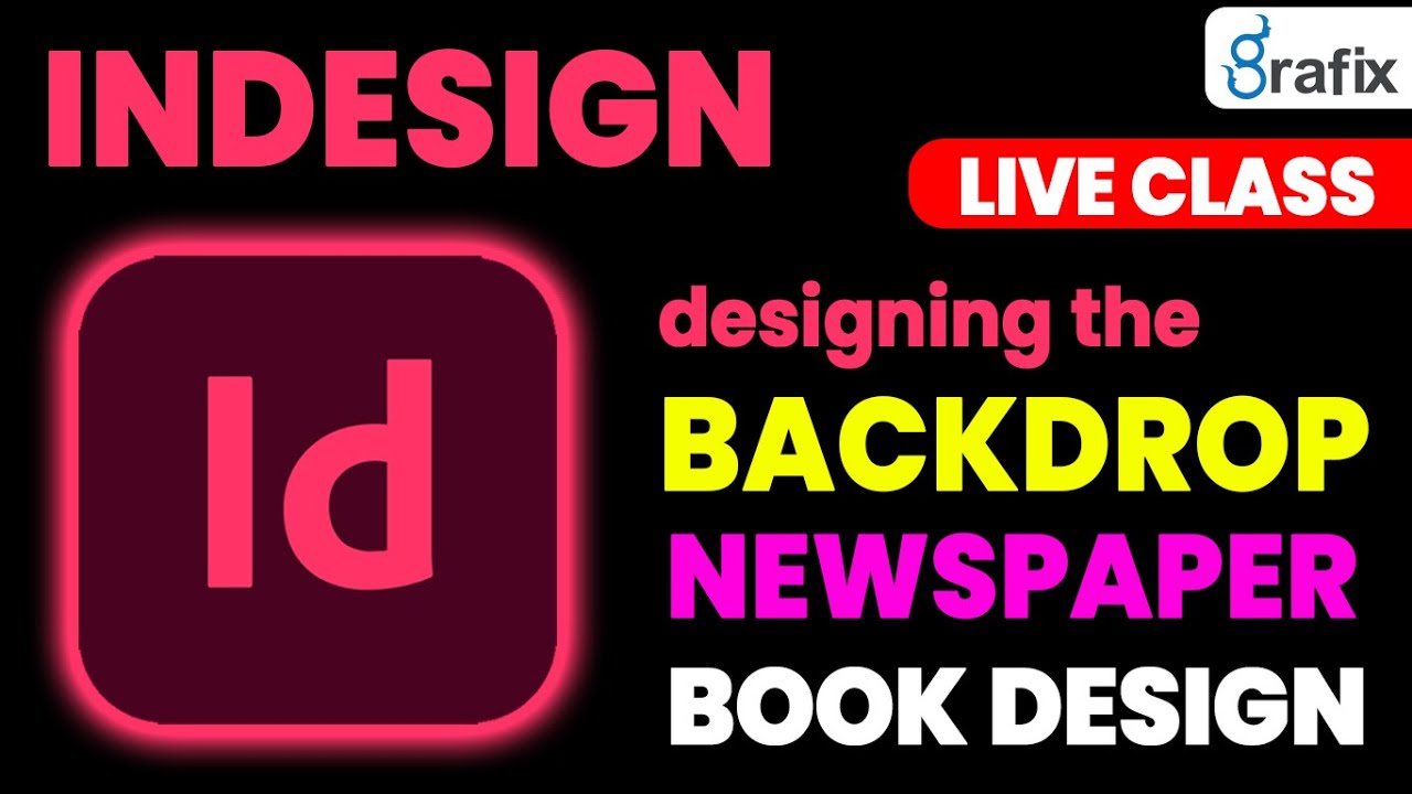 Indesign tutorial for beginners Backdrop, Newspaper & Book Design ...