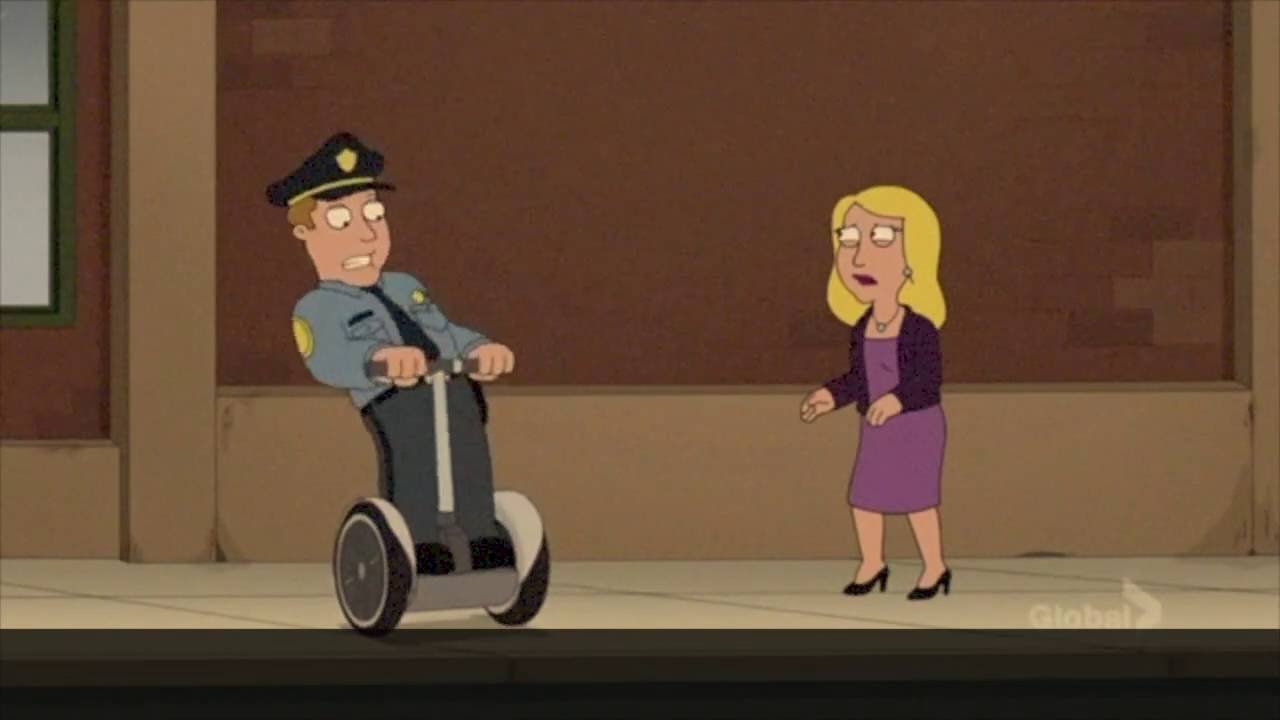 Family Guy Cop on Segway - YouTube