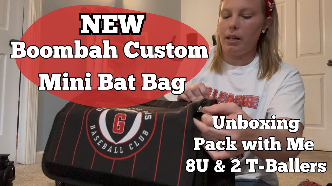 UNBOXING / PACK WITH ME • NEW Custom Mini Boombah Bat Bag • Pack my Two ...
