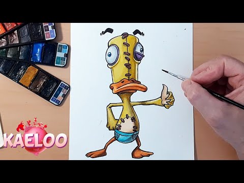Comment dessiner Coin-Coin de Kaeloo - YouTube