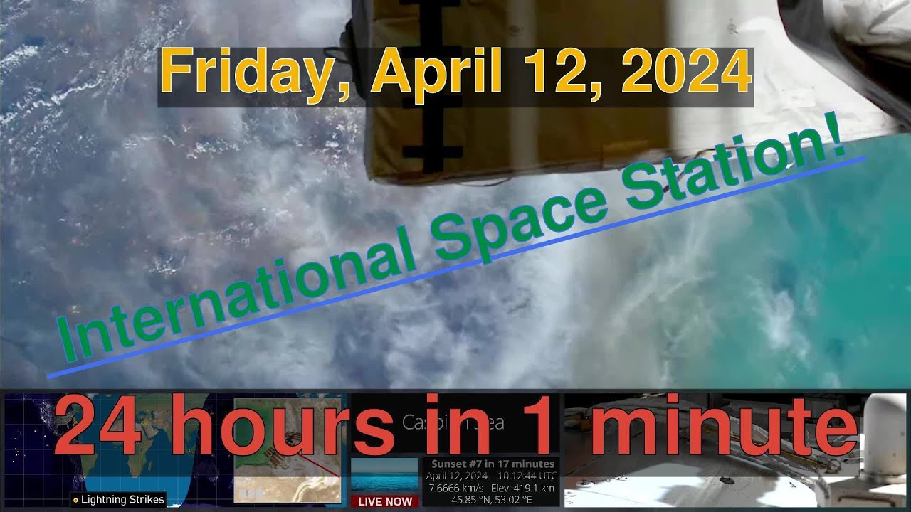 NASA Live Stream of Earth HD camera [04-12-2024] - Daily Time Lapse # ...