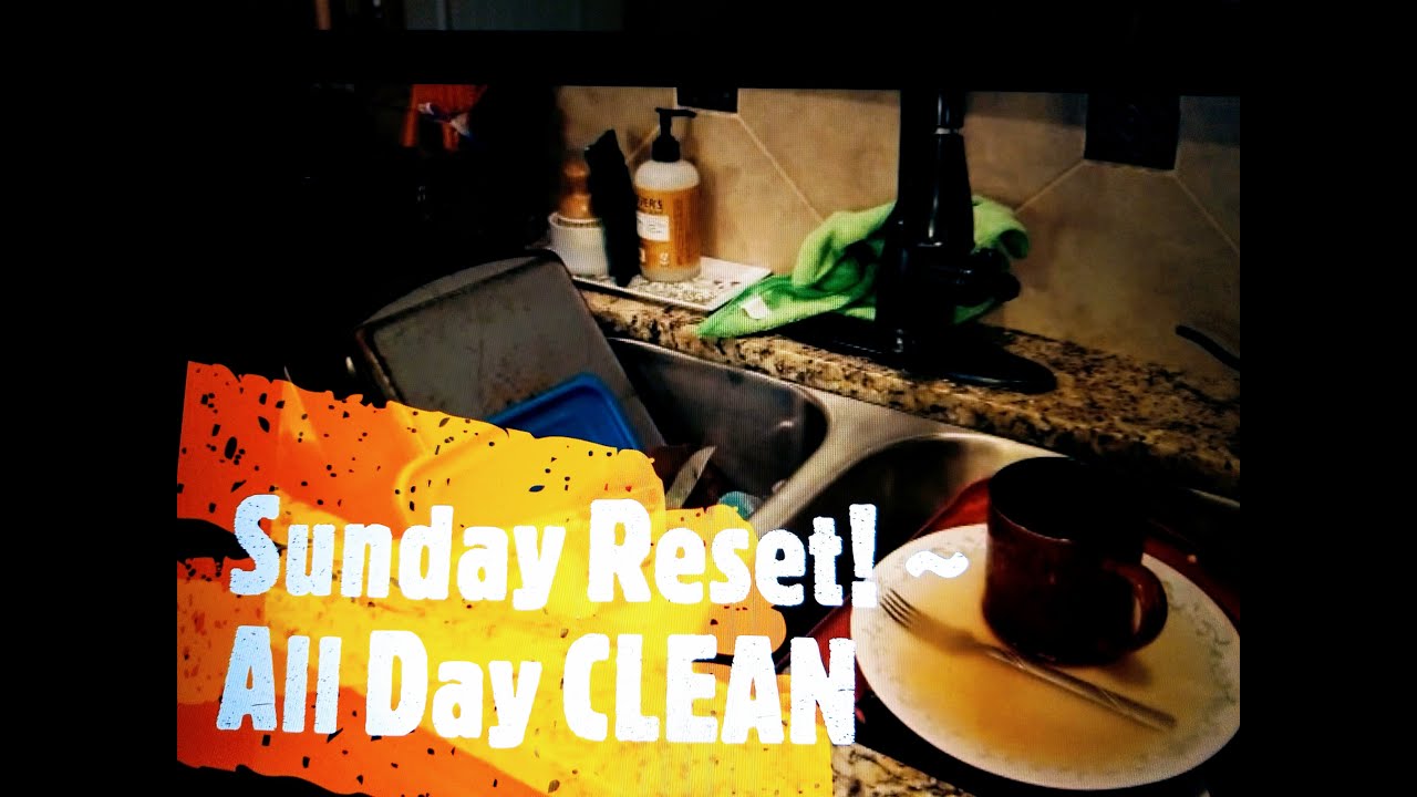 💜 Sunday Reset! ~ All Day CLEAN ~ 🕒🕓🕔 - YouTube