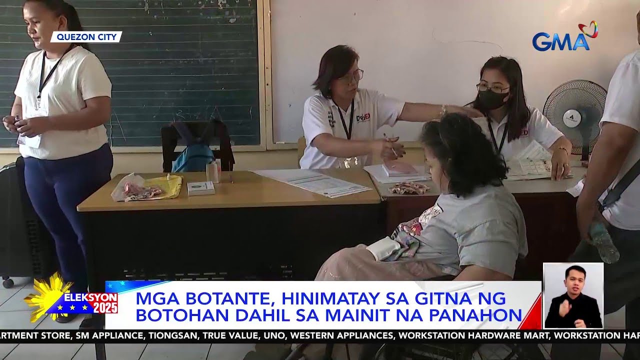 Mga botante, hinimatay sa gitna ng botohan dahil sa mainit na panahon ...