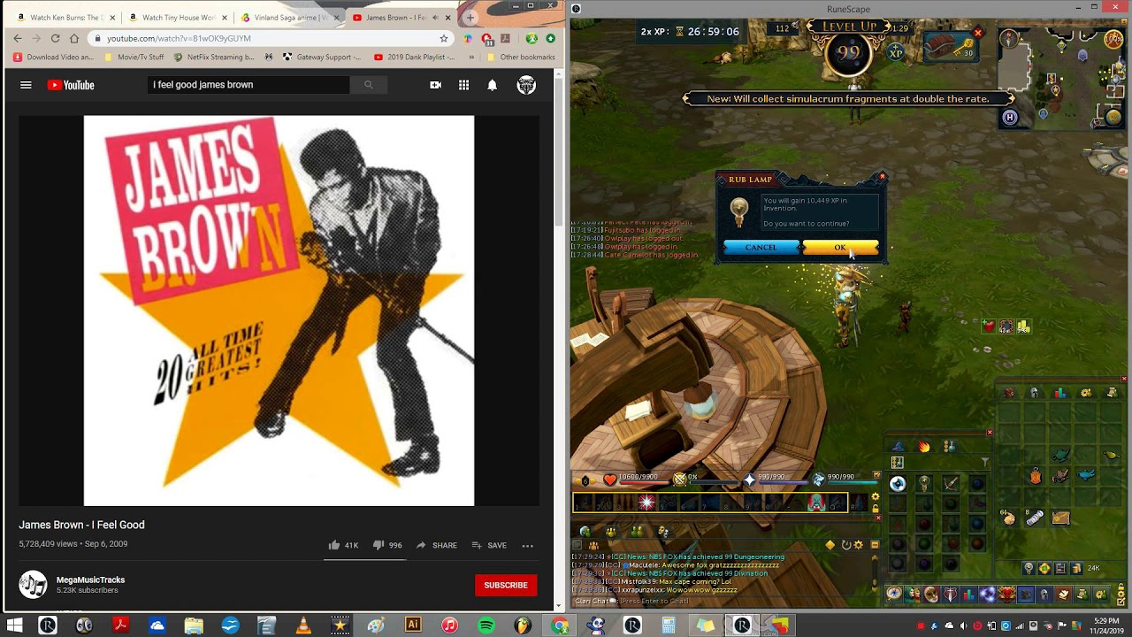 NBS FOX 2019 Runescape 3 Maxing Out - YouTube