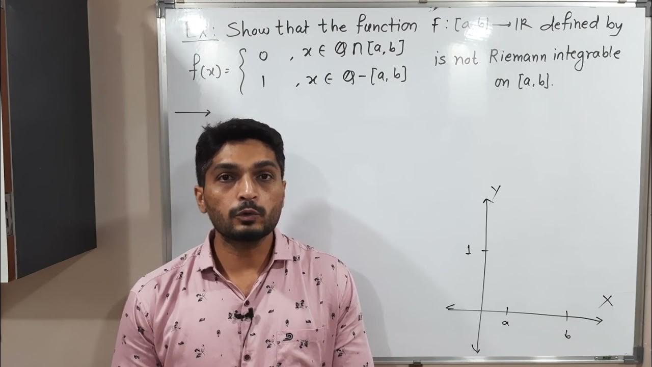 Riemann Integration | Lecture 11 | Example of non Integrable Function - YouTube