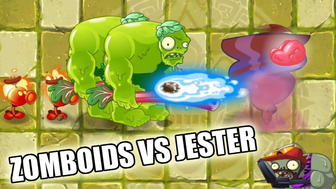 ZOMBOID GARGANTUAR Vs JESTER Zombie + Cardio | Plants Vs Zombies 2 ...