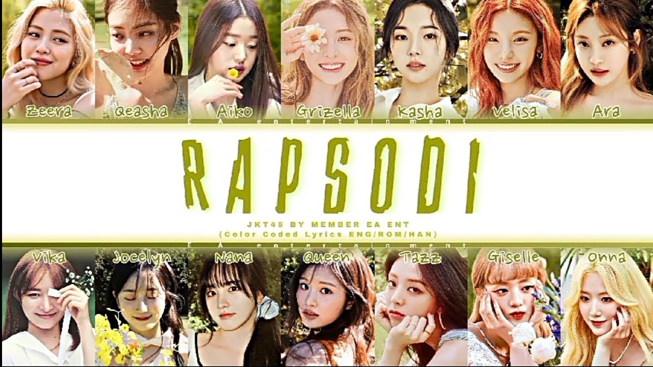 [COVER] JKT48 - 'RAPSODI' (By MEMBER EA) + Color Coded Lyrics - YouTube