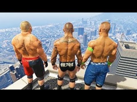 GTA 5 Randy Orton John Cena Compilation #6 (GTA 5 WWE Fails Funny Moments)