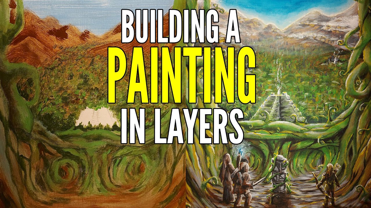 Building a painting in layers - Hidden Valley - YouTube