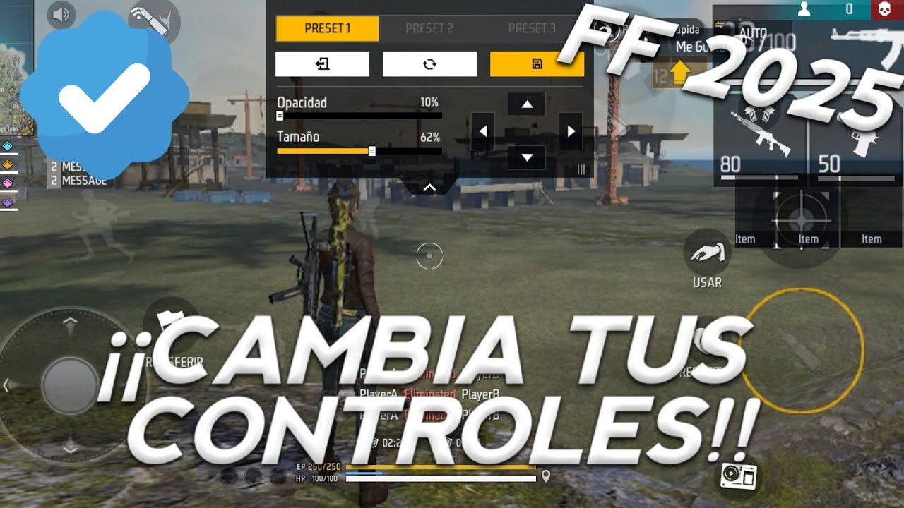 COMO CAMBIAR LOS CONTROLES DE FREE FIRE - YouTube