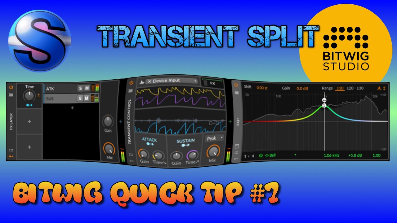 [Bitwig Quick Tip #8] 👌Transient Split in Bitwig 👍 - EASY [GER] - YouTube