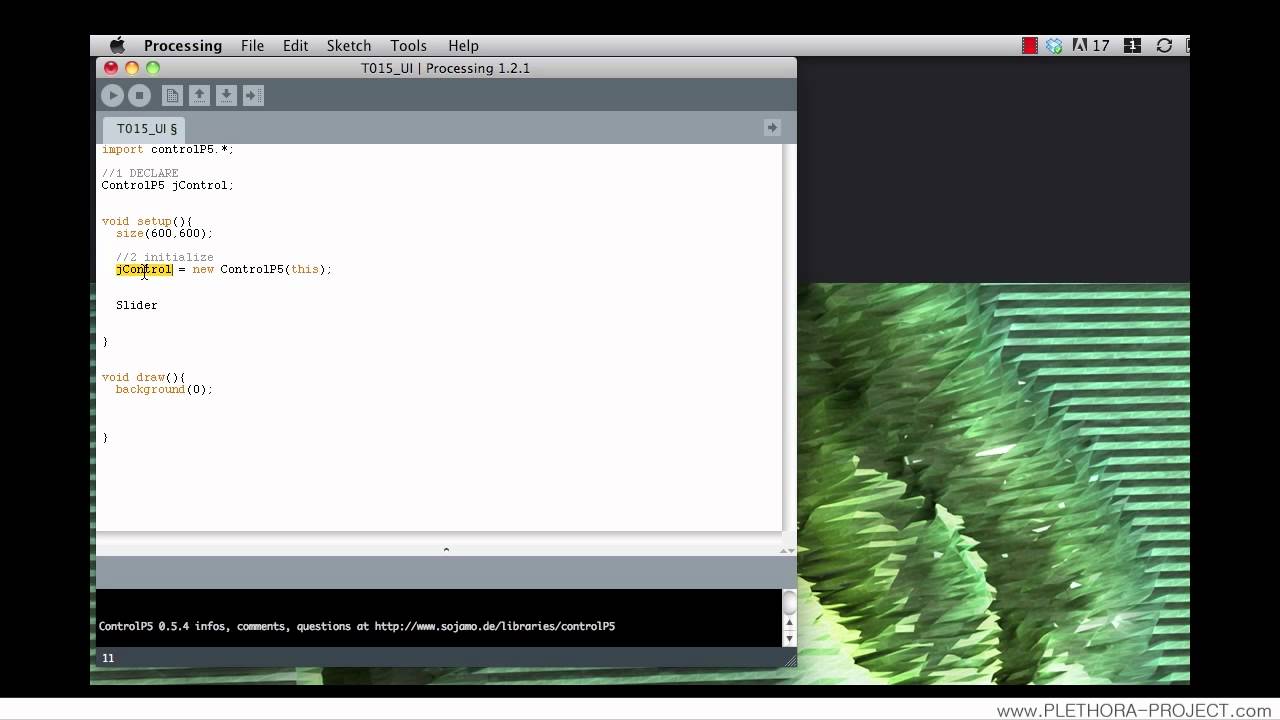 Processing Tutorial 15 User Interface Youtube