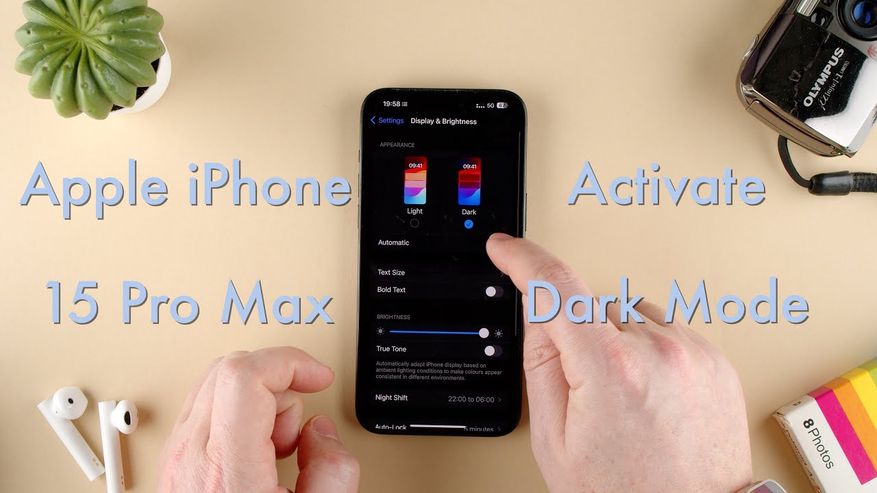 How to Activate Dark Mode on the Apple iPhone 15 || Apple iPhone 15 Pro ...