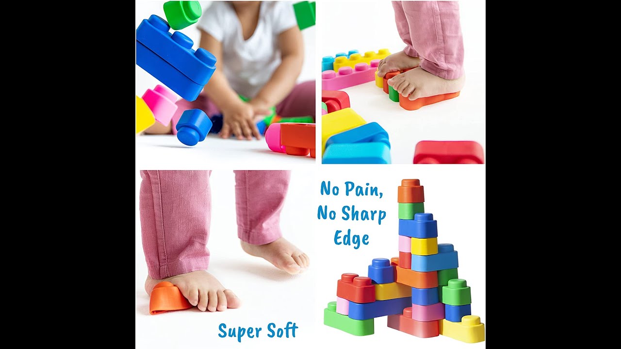 Creative Soft Baby Blocks Set Multi Colored Soft Building Blocks for ...