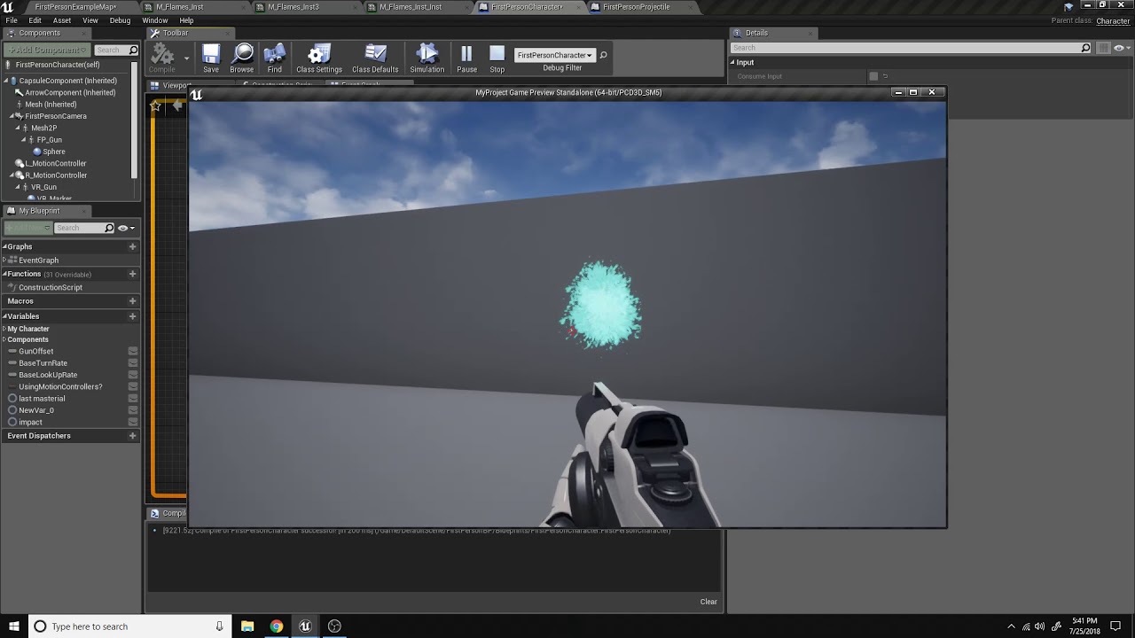Product preview || flame projectiles || UE4 - YouTube