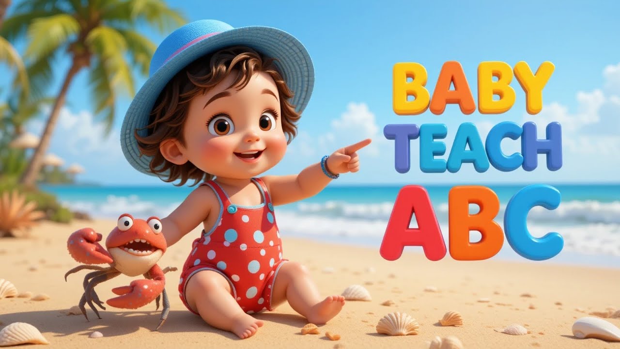 TOON BABY TEACHING CRABY ABC Learning Song | FUN NURSERY RHYMES FOR ...