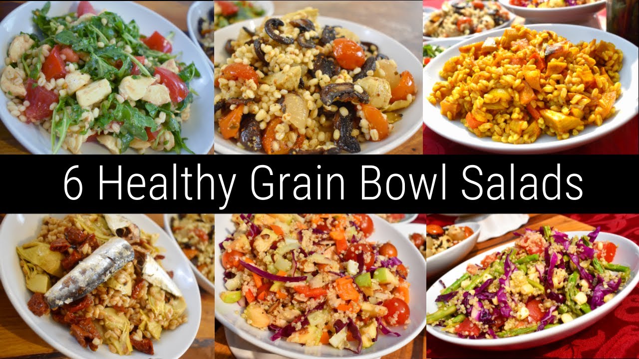 FAST & HEALTHY GRAIN BOWL SALADS: 6 New Recipes - YouTube