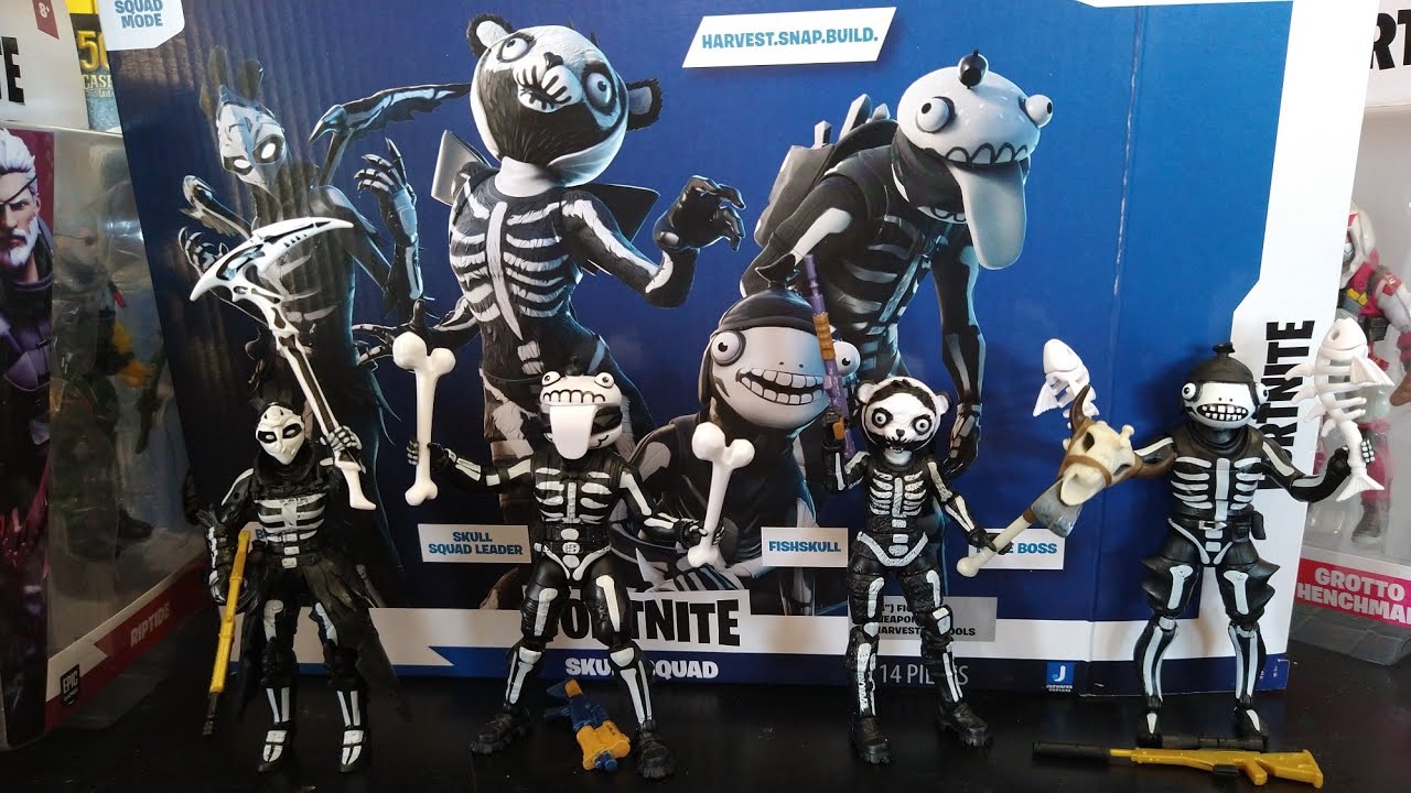 FORTNITE: SKULL SQUAD AMAZON 4-PACK | Bone Boss, Skull Team Leader ...