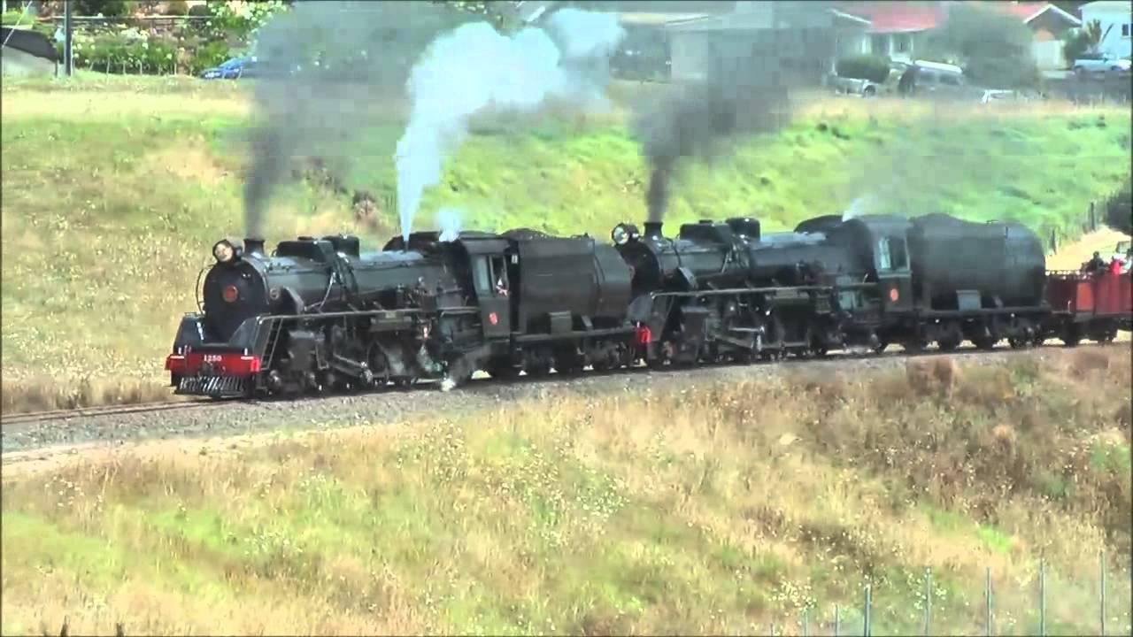 Two NZGR Ja Class Locomotives - YouTube