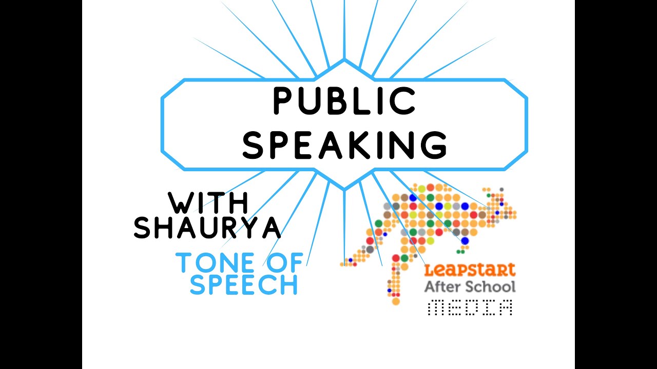 Public Speaking: Tone of Speech - YouTube