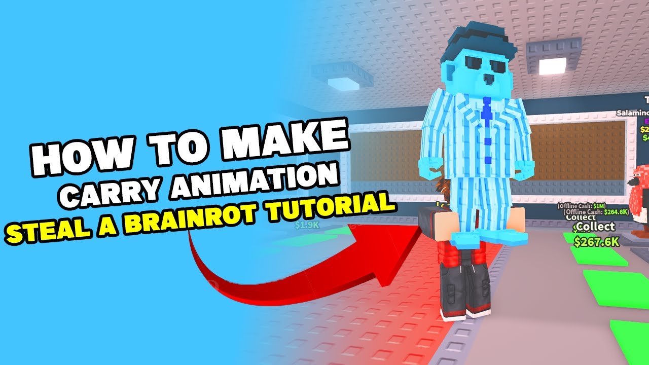 How To Make A Carry Animation In ROBLOX Studio (Steal A Brainrot) - YouTube