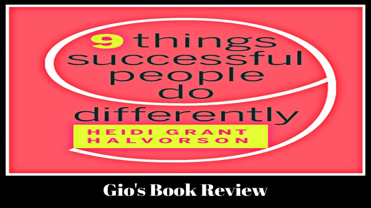 Book Review: 9 Things Successful People Do Differently - YouTube