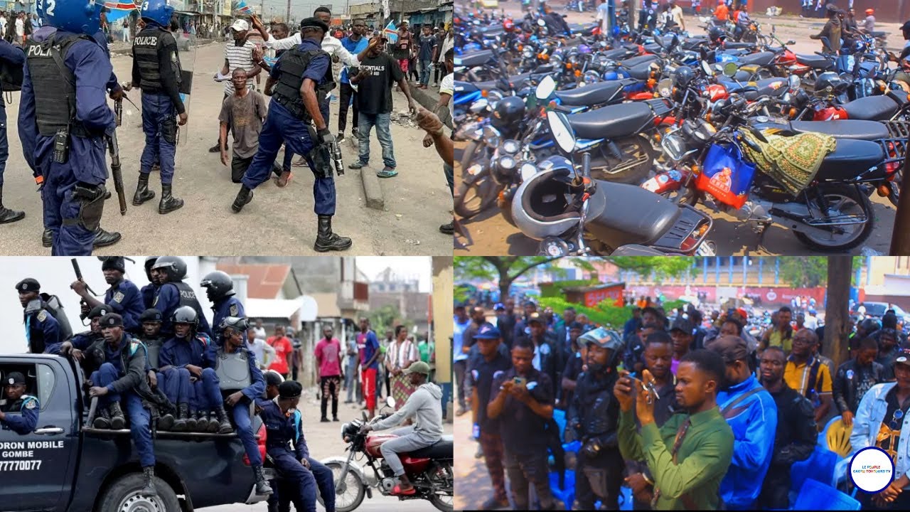 LES MOTARDS FACE AUX TRACASSERIES: LES REALITES DE KINSHSA - YouTube