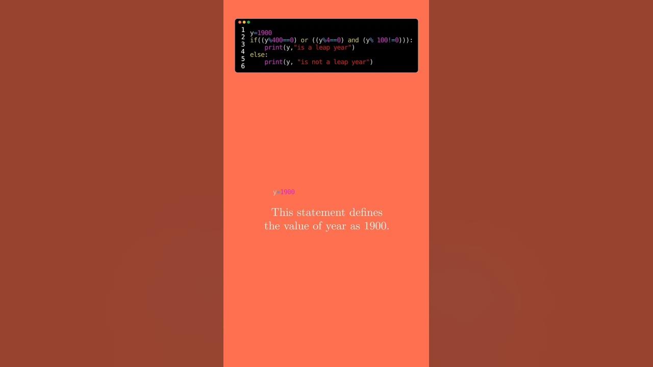 Python Program To Check A Leap Year Python Pythontutorial Programming Pythonprogramming 