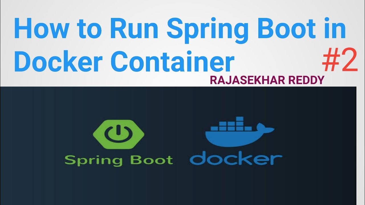 2 How To Run Spring Boot Application In Docker Container Dockerizing Your Spring Boot
