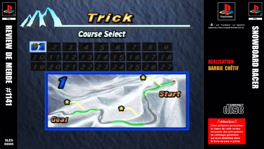 Review de merde #1141 : Snowboard Racer [PS1] feat. Titoune - YouTube