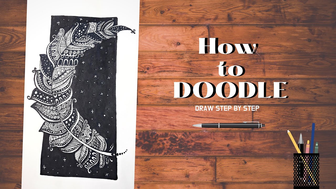 DOODLE ART | HOW TO DOODLE |DRAW STEP BY STEP |EASY DOODLE|FOR ...