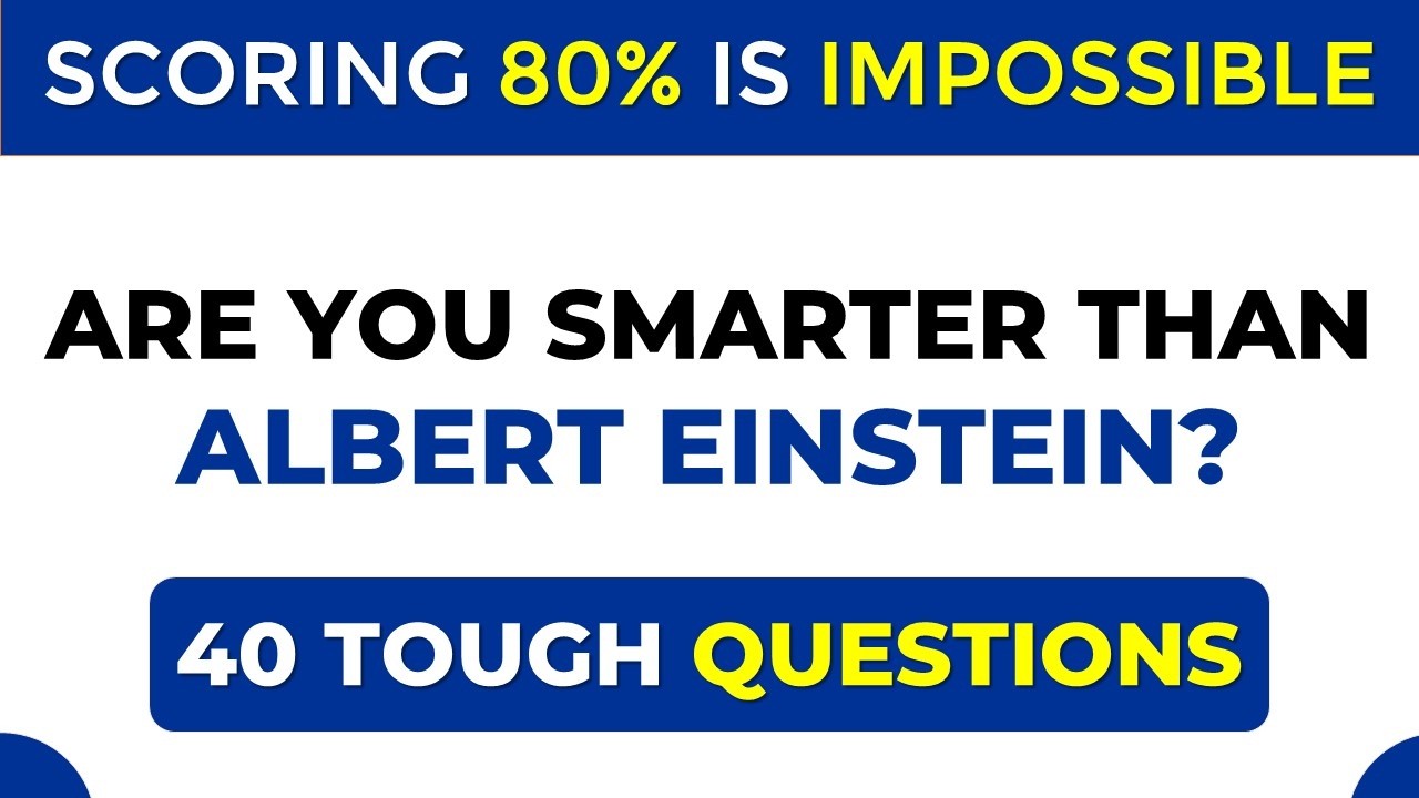ARE YOU SMARTER THAN ISAAC NEWTON? 40 TOUGH QUESTIONS - YouTube