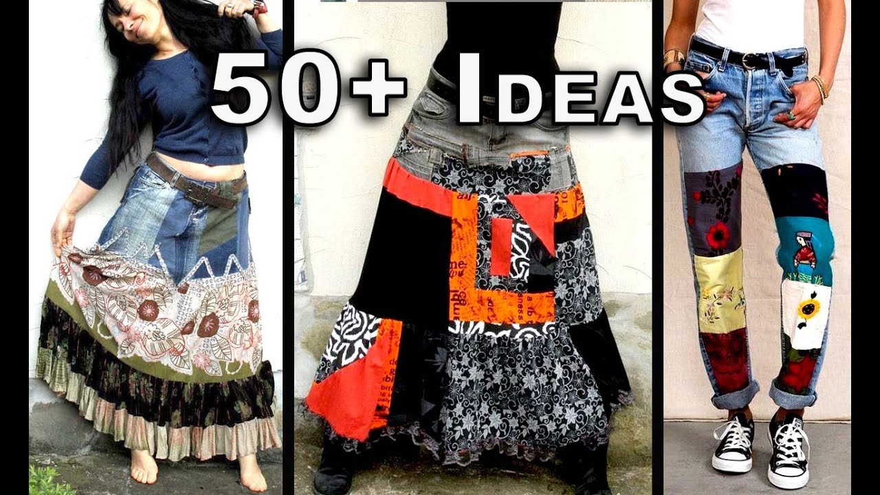 50+ Ideas to Upcycle Your Jeans into a Masterpiece - YouTube