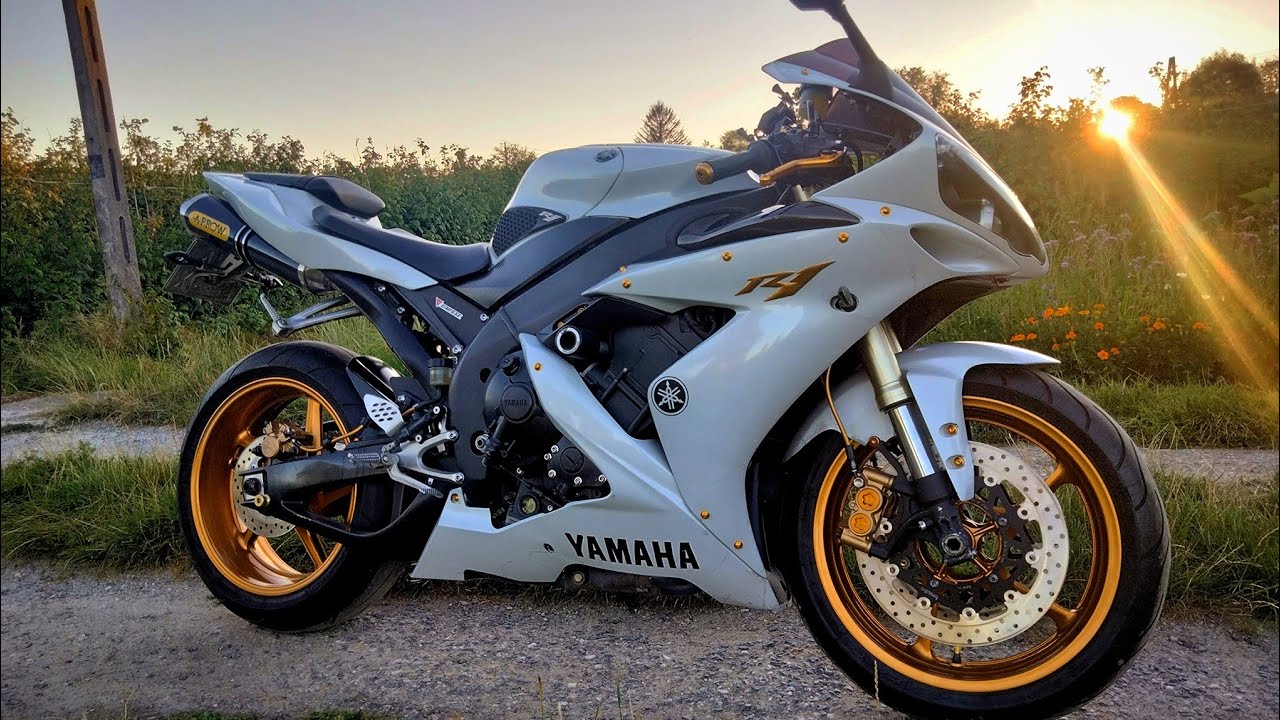 Yamaha R1 rn12 White&Gold Tabaluga project•presentation•walkaround ...
